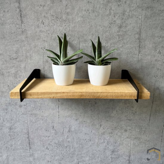 Industriële Plankdragers – Set van 2 | 200mm Staal | Zwart Gecoat ...