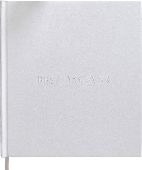 Ginger Ray - Ginger Ray - Witte embossed bruiloftsfotoalbum 'Best Day ...