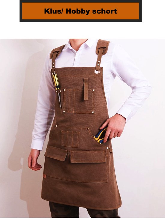 Schort - Hobby Schort - Bruin - Klus Schort - Timmerman Schort - Werk ...