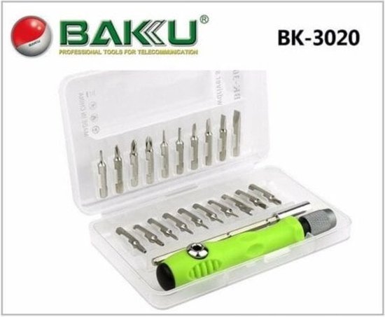 Baku - Precisie schroevendraaierset BAKU BK-3020 - 20 setup stuks - Precision Screwdriver | bol