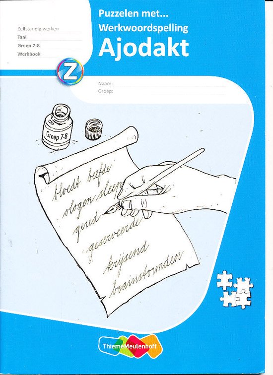 Ajodakt Puzzelen met werkwoordspelling groep 7-8 (per stuk ...