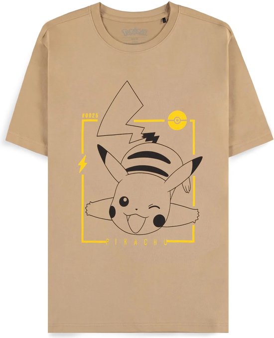 Pokémon - Pikachu T-shirt - Beige - S | bol