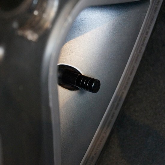 Schrader (auto) ventiel - Zwart aluminium grip met afdichting | bol