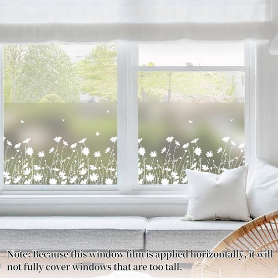 Raamfolie privacy vinyl matte raamfolie lijmvrije glas-in-lood ...