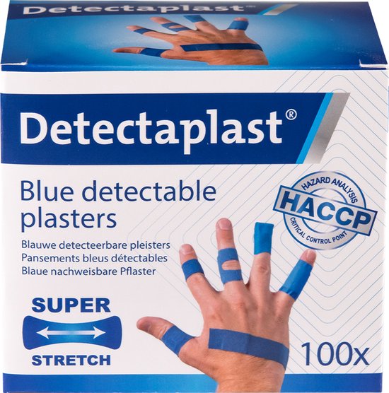 Detectaplast Blauwe wondpleisters - Set van 4 soorten – Elastisch ...