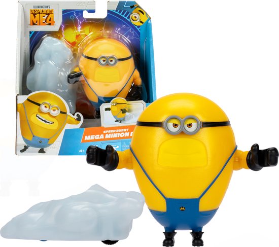 Despicable Me 4 - Speed Burst Mega Minion Dave - Actiefiguur | bol