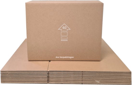 Ace Verpakkingen - Verhuisdozen - Verzenddozen - 10 stuks - Dubbelgolf ...