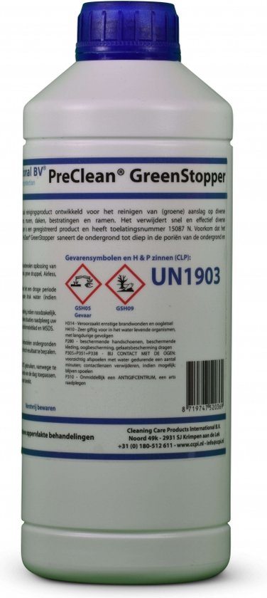 PreClean ® GreenStopper - Groen Aanslagverwijderaar - 1 liter | bol