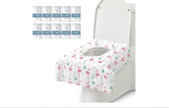 10 stuks wegwerp toiletkussens, toiletkussen, wc-bekleding voor ...