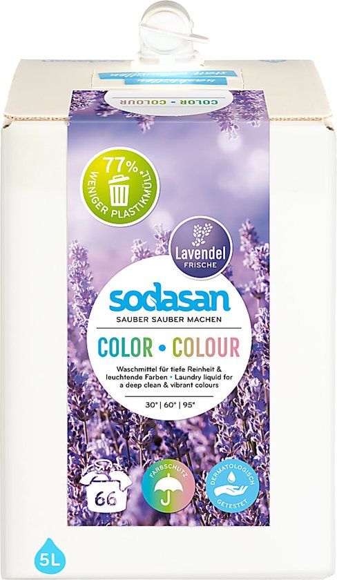 Sodasan Vloeibaar Wasmiddel Gekleurde Was Lavendel 5L | bol