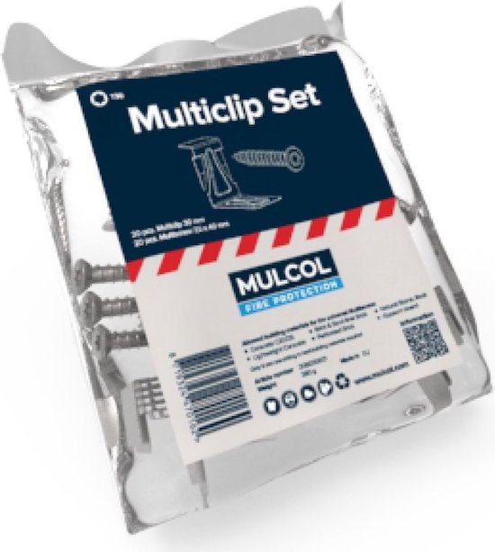 Multiclip Set 30mm voor Brandmanchet Mulcol Multicollar Slim | bol