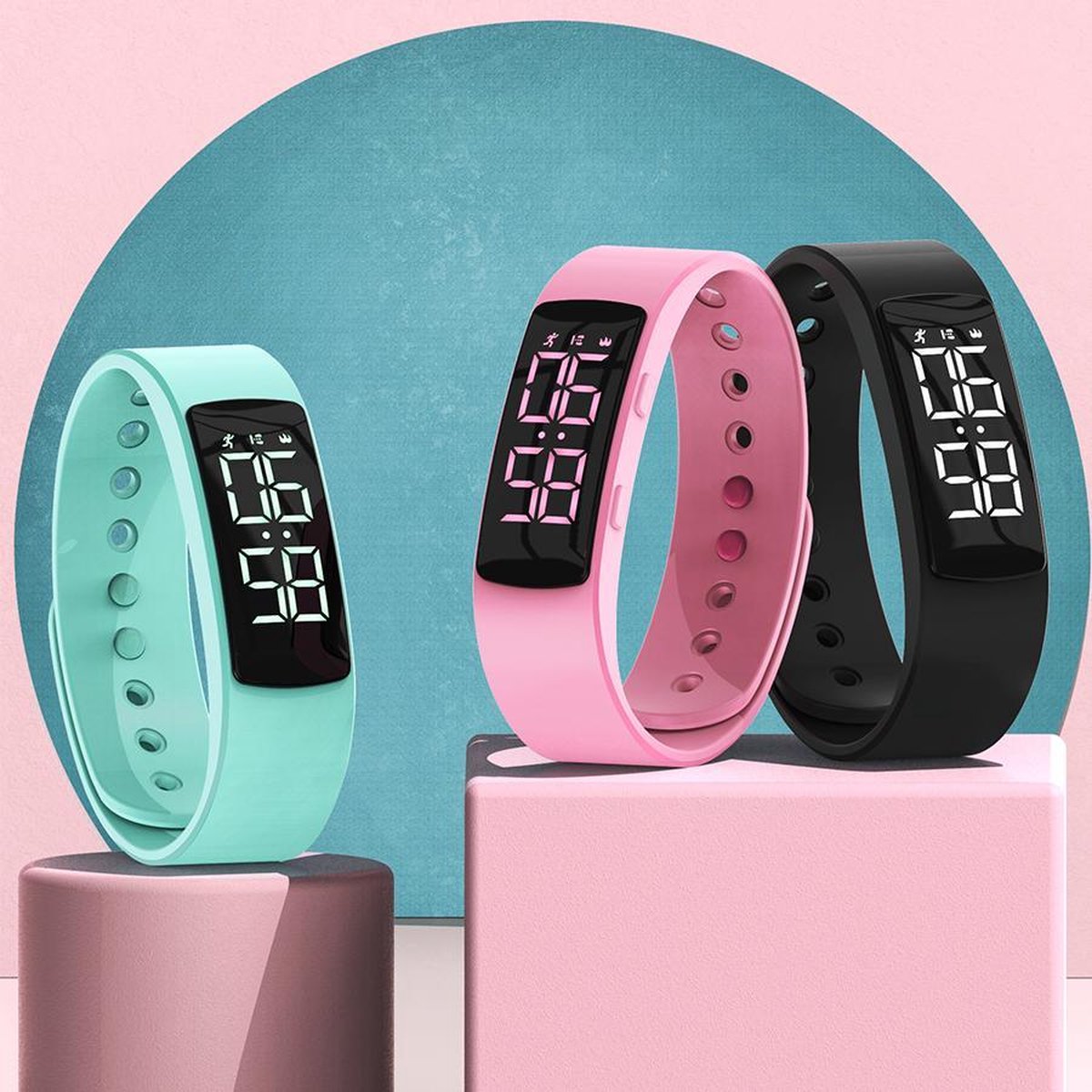 Stappenteller Dames| Stappenteller horloge Heren |Beweging Tracker ...