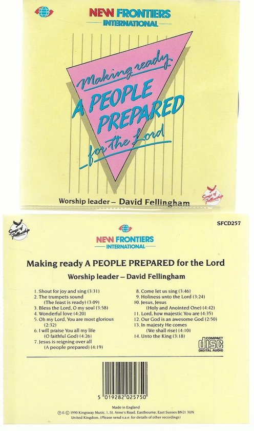 MAKING A PEOPLE PREPARED FOR THE LORD, DAVID FELLINGHAM | CD (album ...