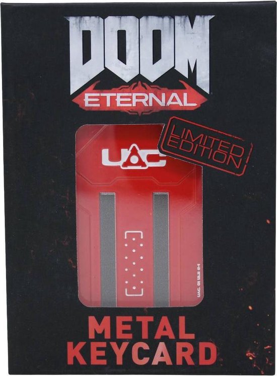 Doom: Limited Edition Red Replica Key Card | bol.com