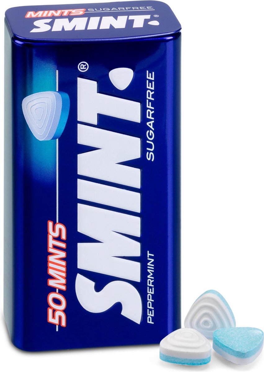 Smint XL Peppermint Pepermunt Snoep - Verfrissing - Suikervrij - 12 ...