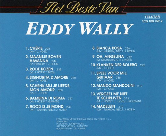 Het Beste Van, Eddy Wally | CD (album) | Muziek | bol.com