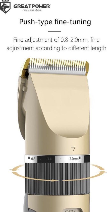 GLT Professionele Tondeuse Kapper Mannen – Met 4 Opzet Stukken ...