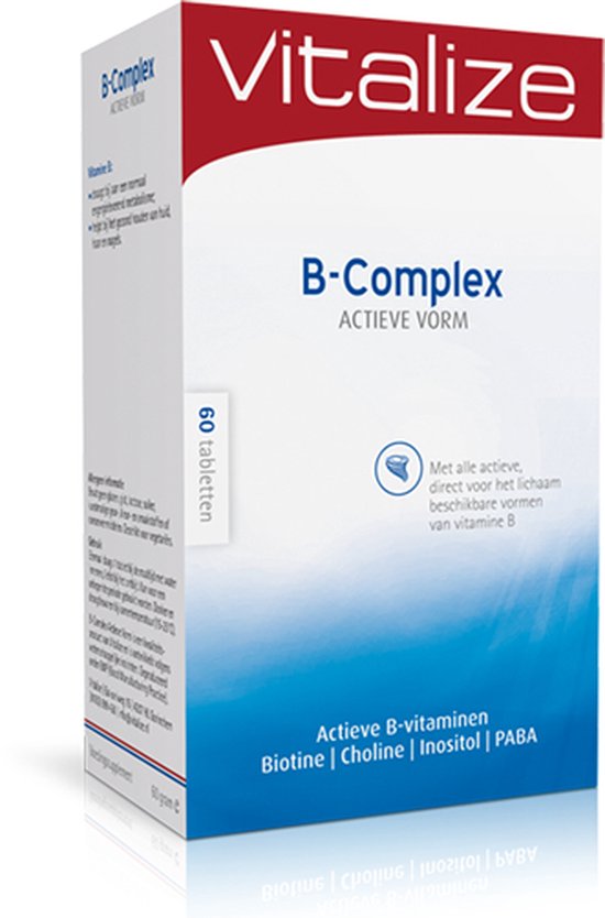 Vitalize B-Complex Actieve vorm 60 tabletten | bol.com