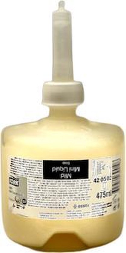 Handzeep Tork Mild Mini Liquid Soap 475 ml S2 geparfumeerd - 8 stuks | bol
