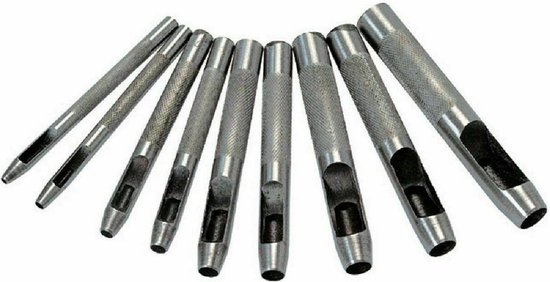 9-delige Holpijpen ponsenset 2,5 - 12,7 mm Set ponsen ponsen ...