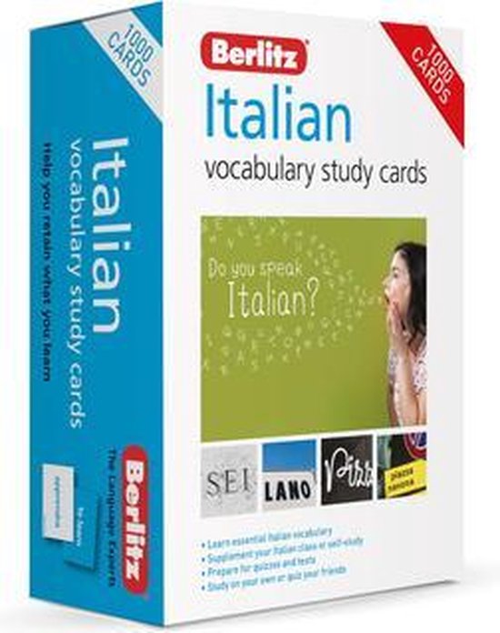 Berlitz Italian Vocabulary Study Cards | bol