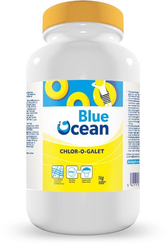 Blue ocean chloortabletten klein 500 gr verpakking ideaal voor kleine ...