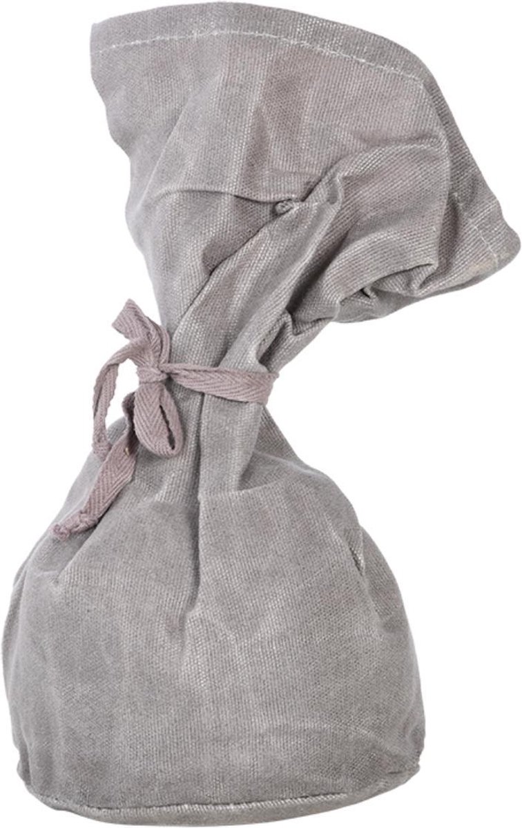 Deurstopper canvas grijs 26 cm - Deurstop/deurvastzetter | bol.com