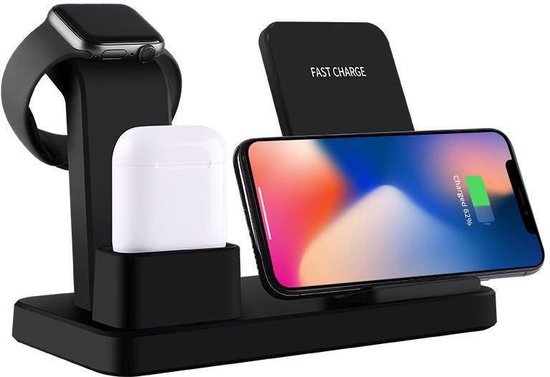 3-in-1 Draadloze Apple, Android universele Wireless Oplader ...