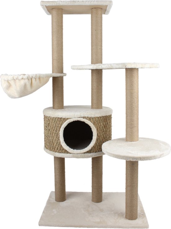 Adori Krabpaal Kyra Naturel&Beige - Krabpaal - 60x40x126 cm | bol