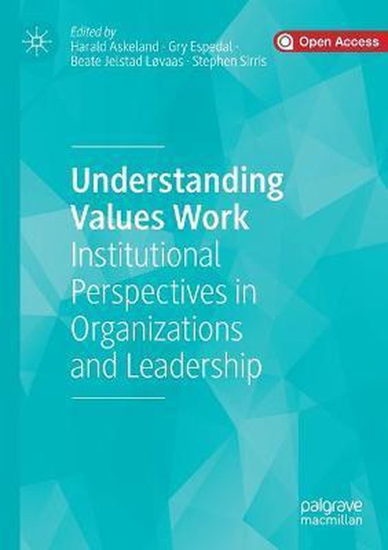 Understanding Values Work: Institutional Perspectives in Organizations ...