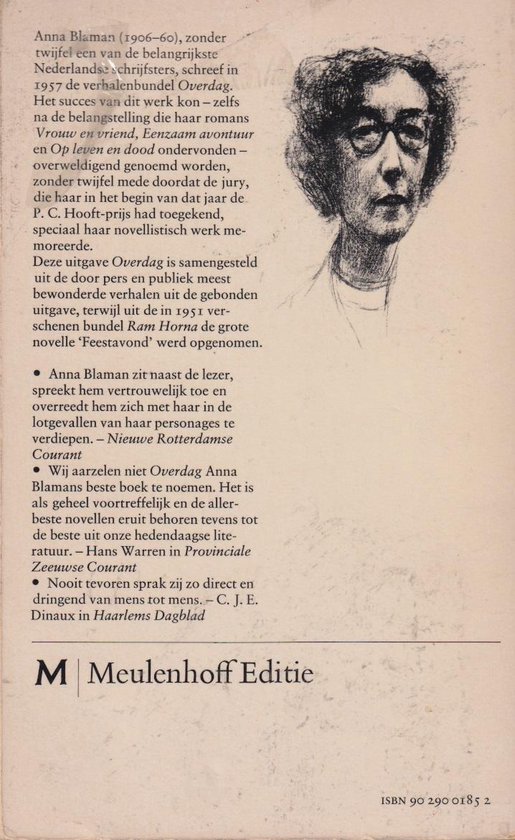 Overdag, Anna Blaman | 9789029001854 | Boeken | bol