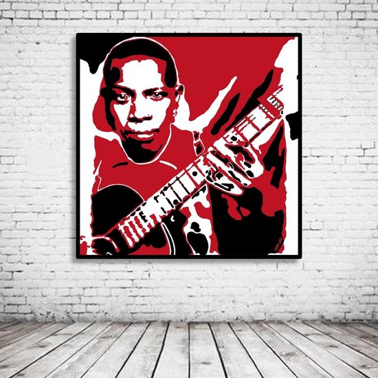 Pop Art Robert Johnson Poster in lijst - 90 x 90 cm en 2 cm dik ...