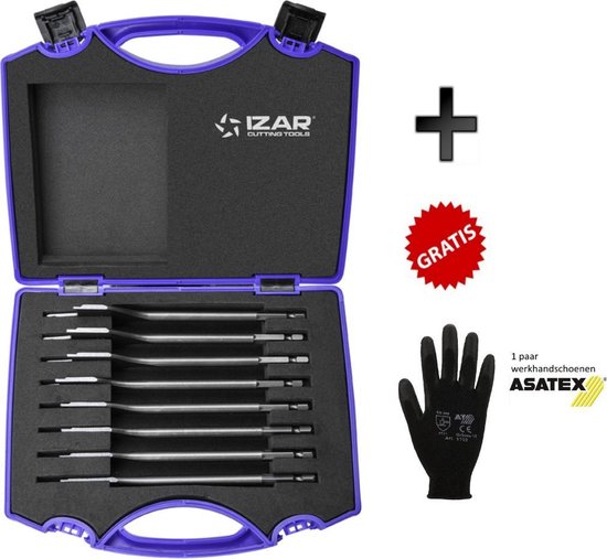 IZAR TOOL 8-delige professionele speedboren set in kunststof cassette ...