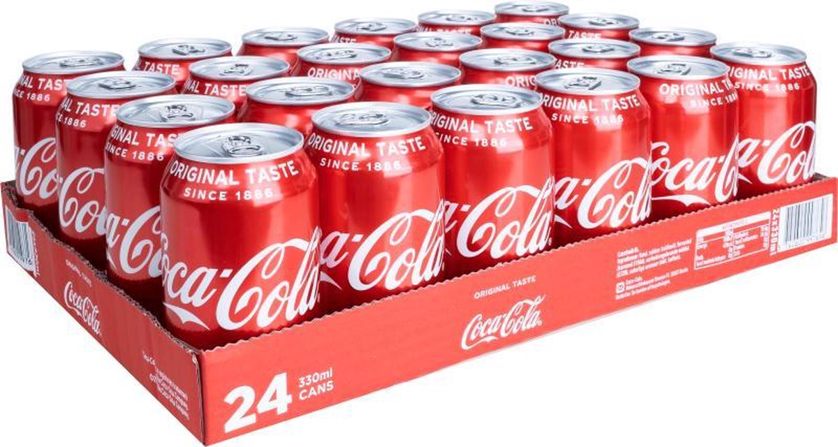 Coca Cola Blik - 24 blikjes | bol.com
