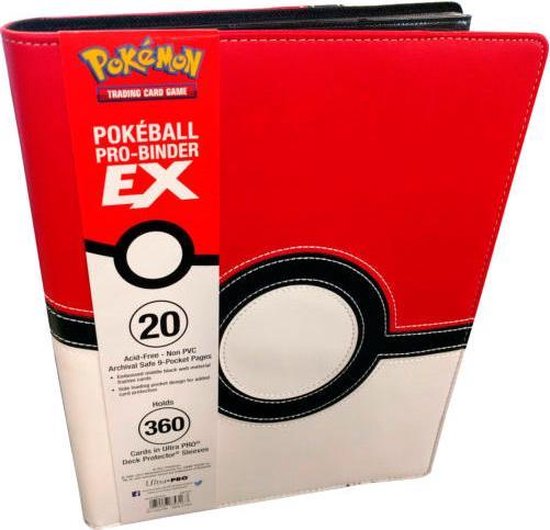 Ultra Pro Pokemon PRO-Binder - Pokeball - 9-Pocket voor 360 kaarten | bol