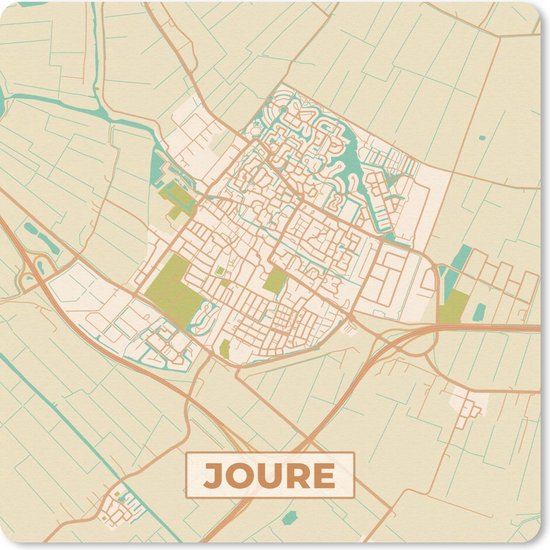Plattegrond - Joure - Vintage - Stadskaart | bol.com