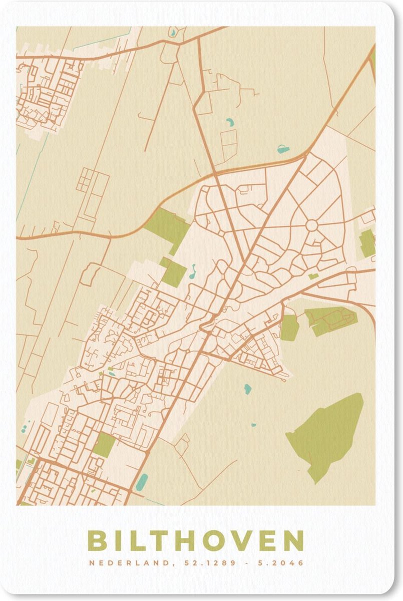 Stadskaart - Bilthoven - Vintage - Plattegrond | bol.com