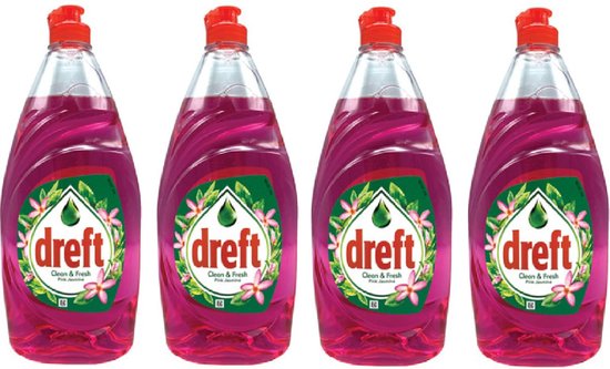 Dreft - Afwasmiddel - Pink Jasmine - 4x 800ml | bol