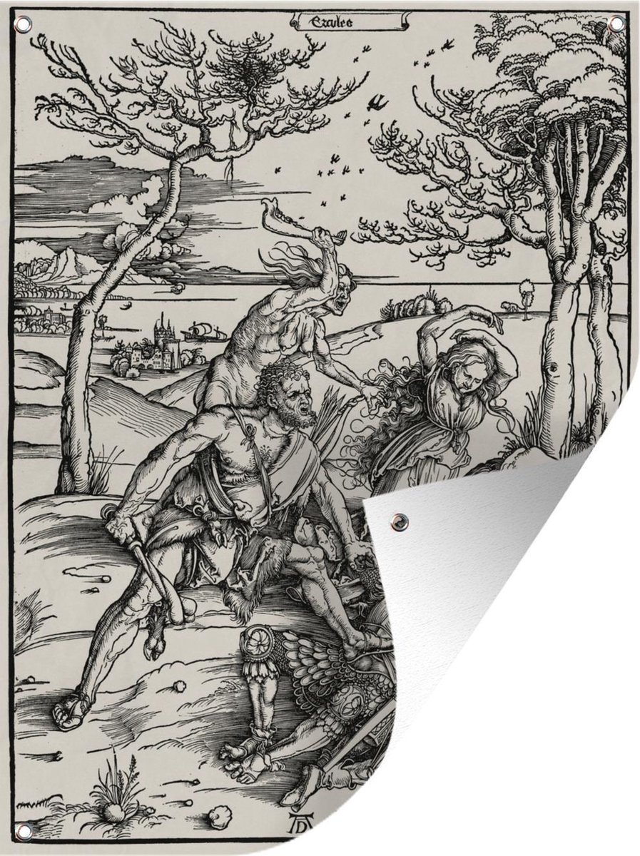Affiche de jardin Albrecht Durer - Hercules bat les jumeaux Molionide ...