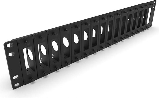 19 inch rack mount 2U for 16x RASPBERRY Pi FRONT REMOVABLE | bol
