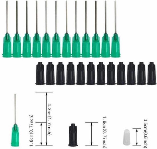 10 stuks spuit 10ml met naald tips | bol.com