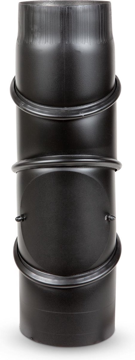 Kachelpijp Bocht 90° UNI Ø150 2mm zwart verstelbaar | bol.com