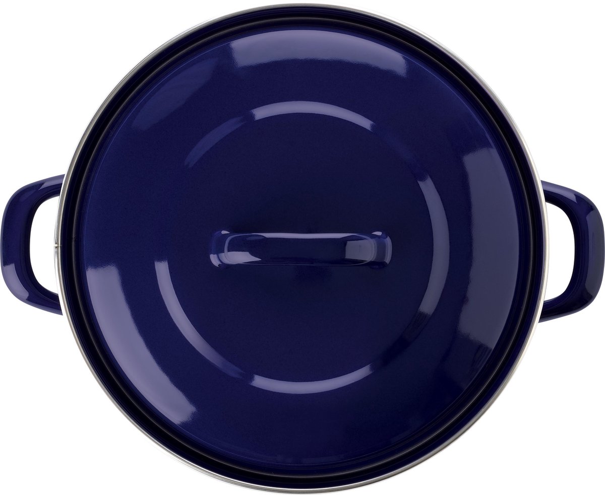 BK Indigo Braadpan - Ø 24 cm/4,22 l - Blauw - Inductie | bol