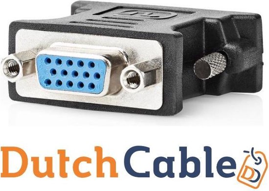 Dutch Cable DVI 24+1-Pins Male - VGA Female | Zwart | bol.com