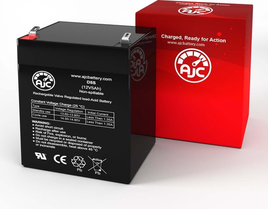 Ademco 4110 12V 5Ah Alarm Accu - Dit is een AJC® Vervangings Accu | bol