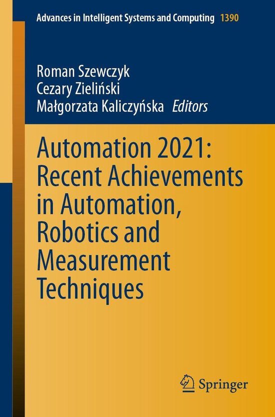 Advances in Intelligent Systems and Computing 1390 - Automation 2021 ...
