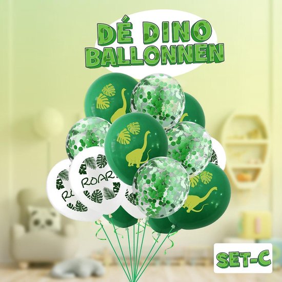 Ballon Dinosaurus ! Set C | Différents ballons dino pour une fête d ...