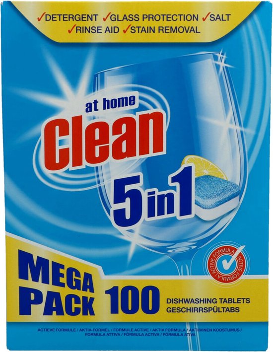 At Home Vaatwastabletten 5in1 100 stuks | bol