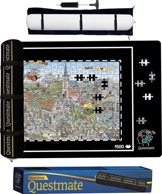 bol.com | Legpuzzel Puzzelmat met Indicatielijn - 2in1 Oprolbaar ...