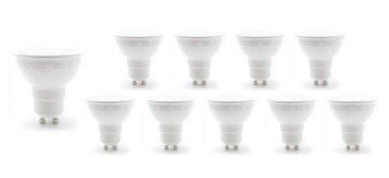 Voordeelpak 10 Stuks Gu10 Led Spots 6w Vervangt 45w 6000k